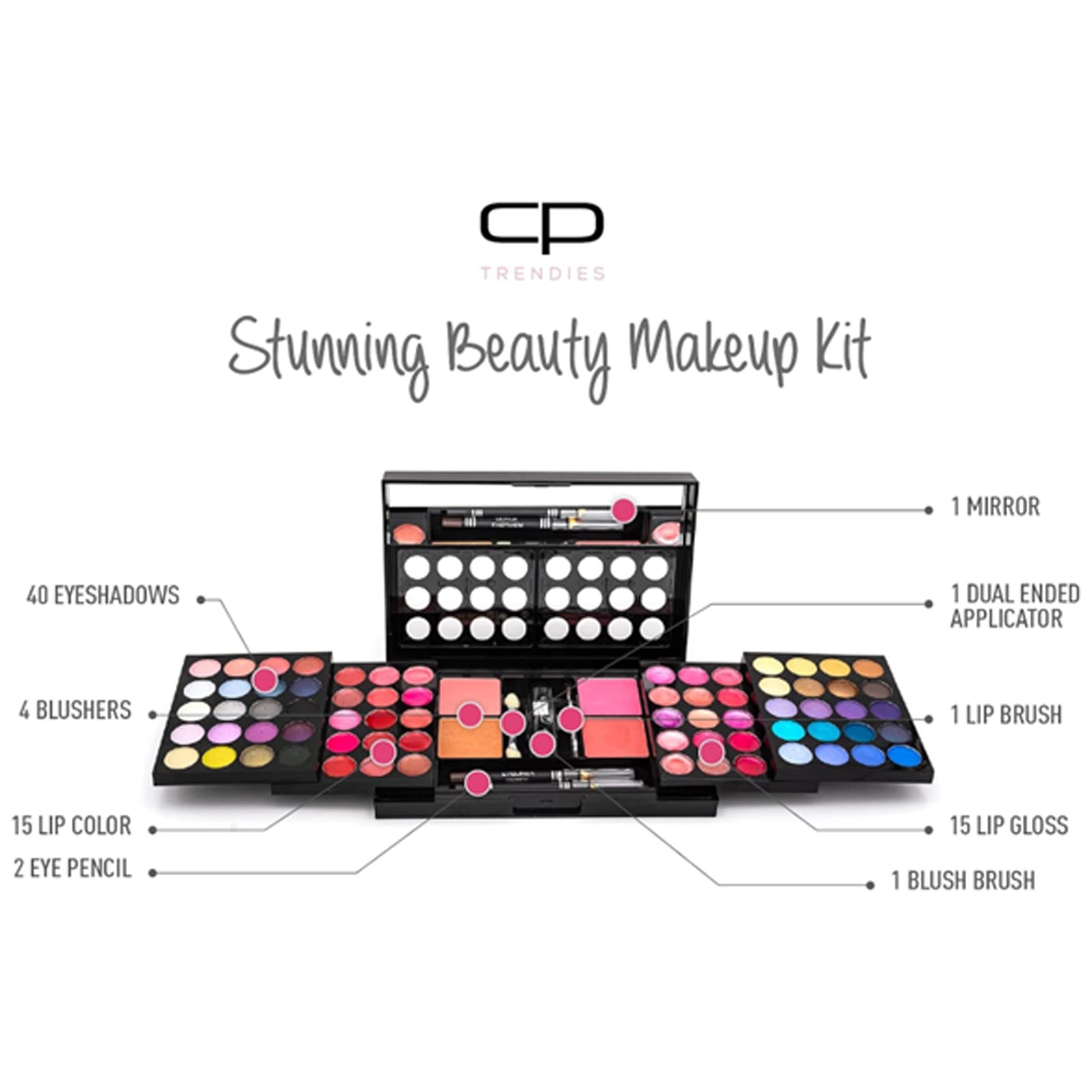 CP Trendies Makeup Kit – STUNNING BEAUTY – SabaShop.com
